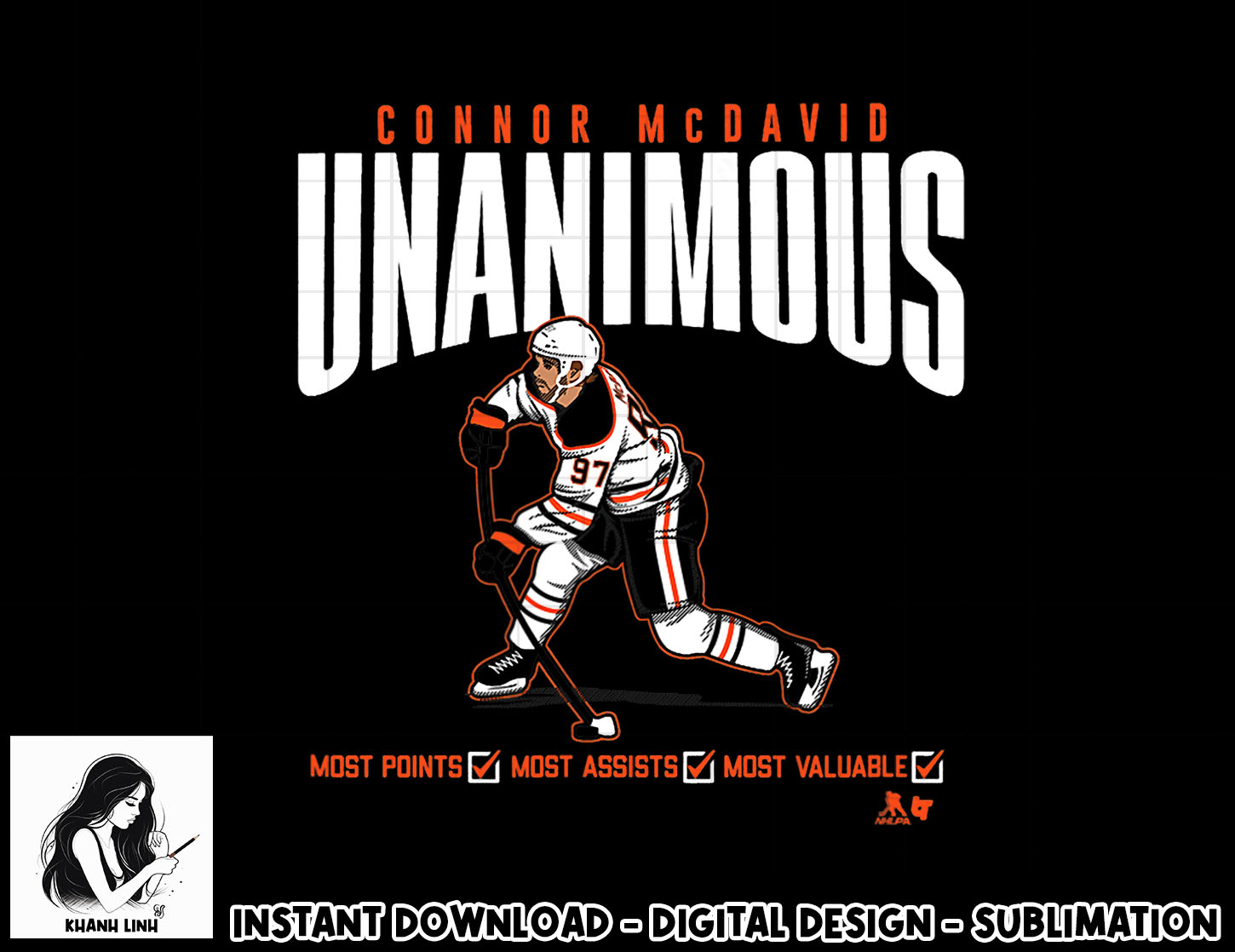 Officially Licensed McDavid - Connor McDavid Unanimous png, | Inspire ...