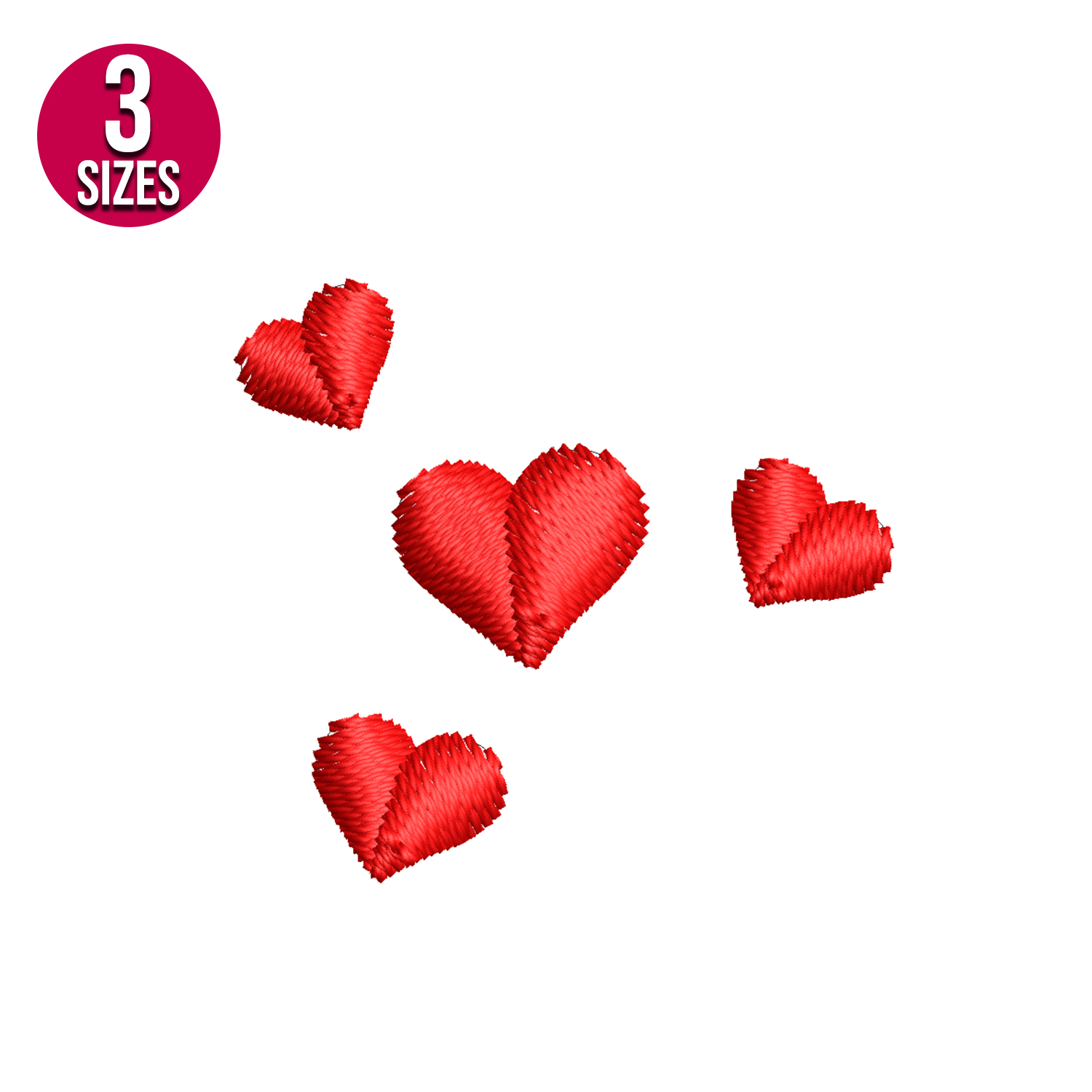 Mini Hearts embroidery design, Machine embroidery pattern, I | Inspire ...