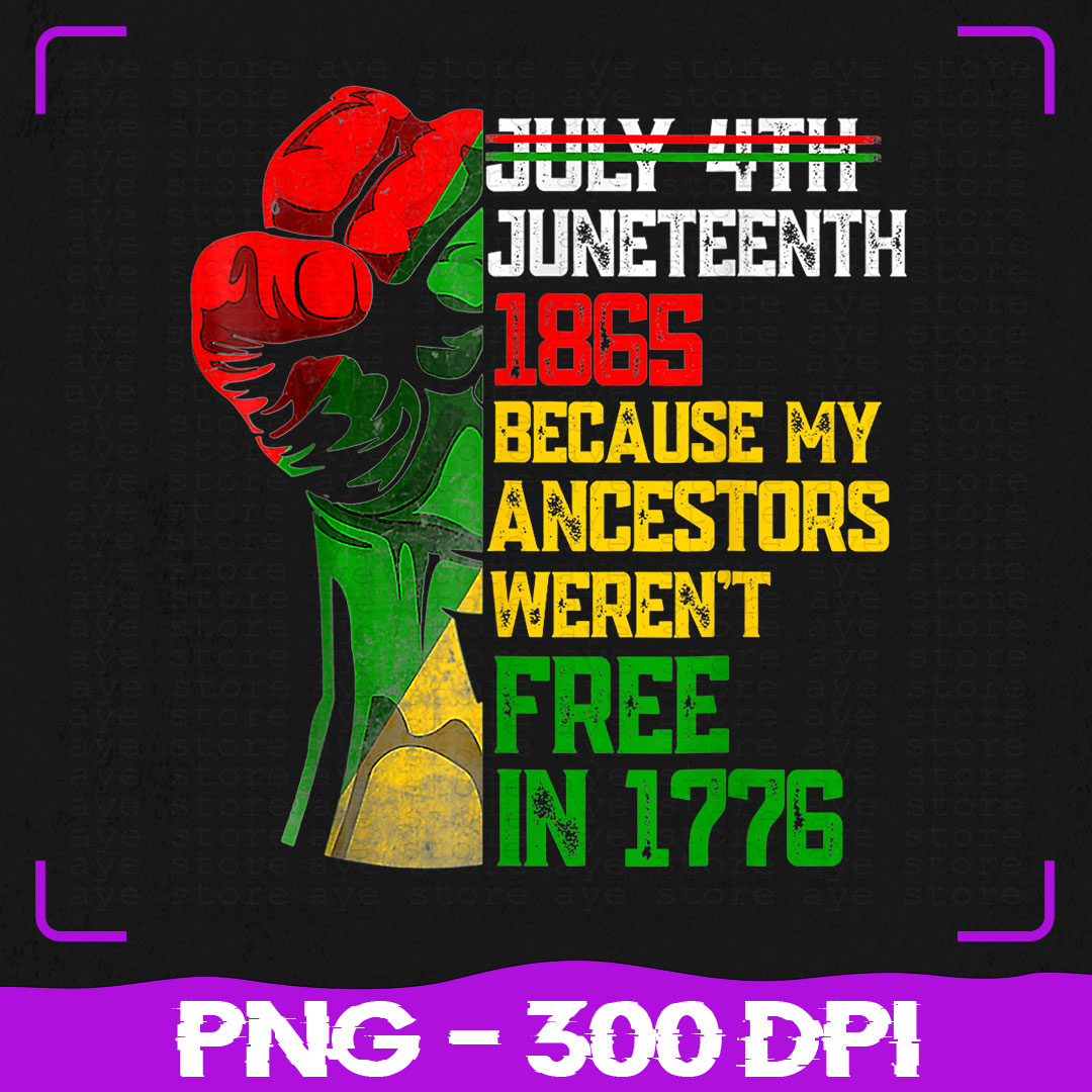 July 4th Juneteenth 1865 Png, Juneteenth 1865 Png, Juneteent | Inspire ...