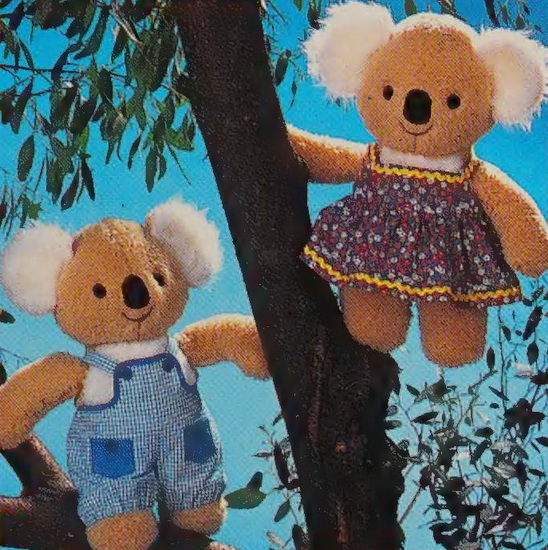 Koalas Sewing Pattern - Stuffed Toy Two Sizes 16" and 21" ta - Inspire ...