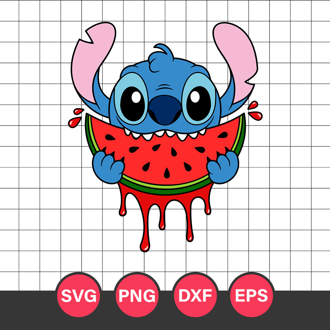 Stitch Watermelon Svg, Stitch Svg, Watermelon Svg, Cartoon S | Inspire ...