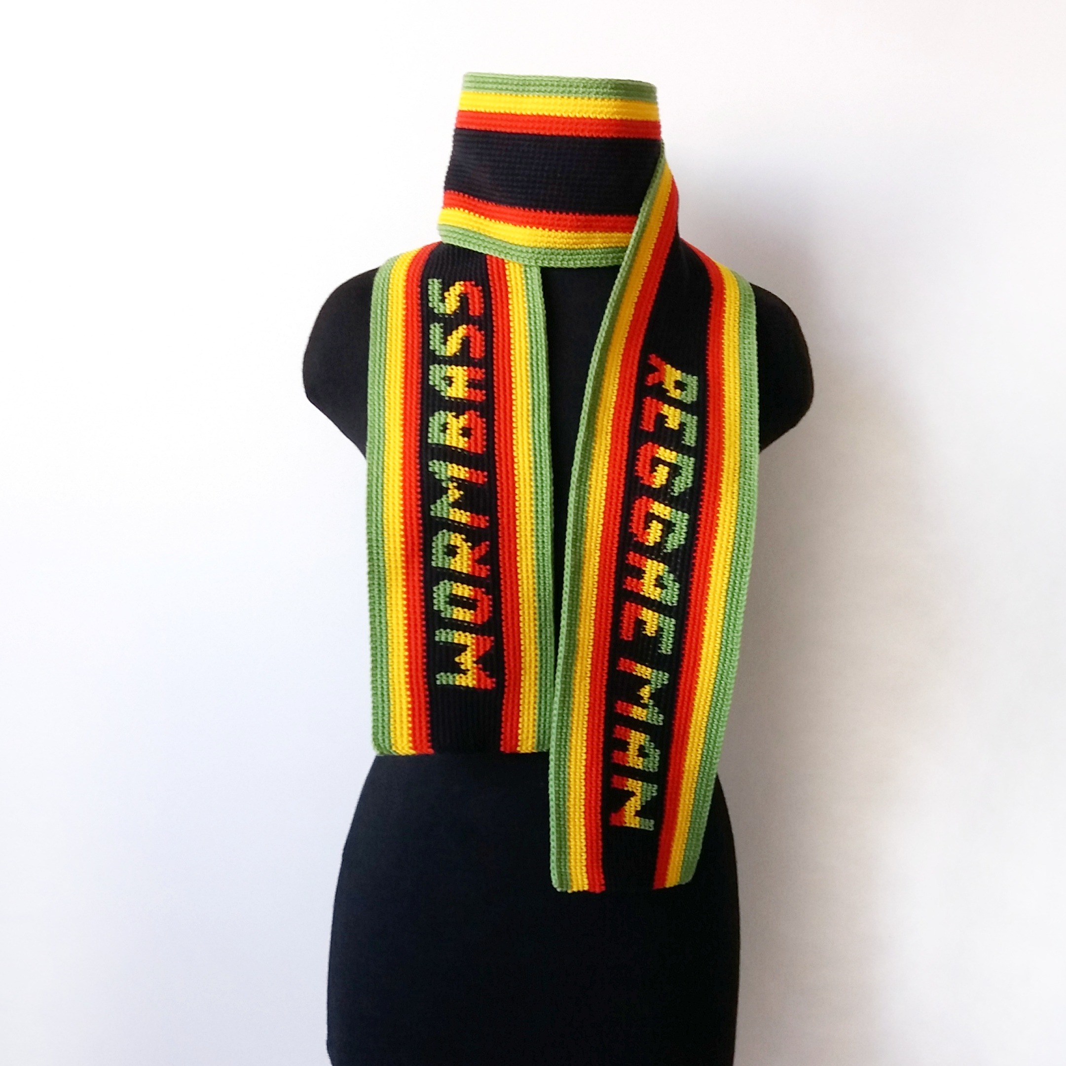 Crochet Rasta Scarf / Headband / Headwrap / Turban with Embr | Inspire ...