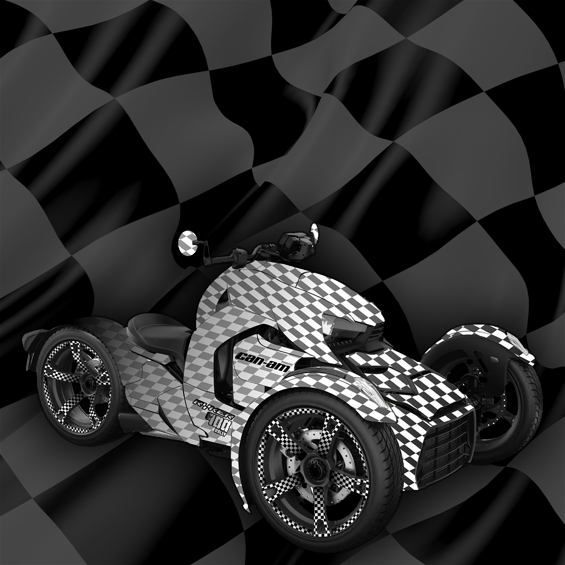 Can Am RYKER DECAL STICKER KIT "CHESS" | Inspire Uplift
