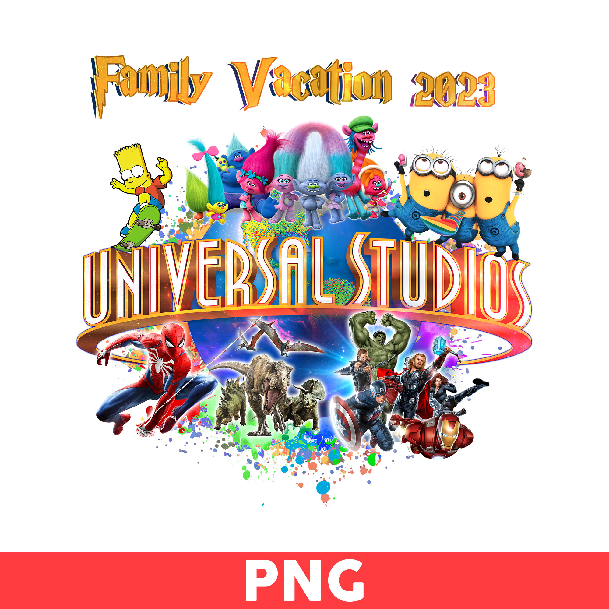 Family Vacation Universal Studios 2023 Png, Universal Studio | Inspire ...