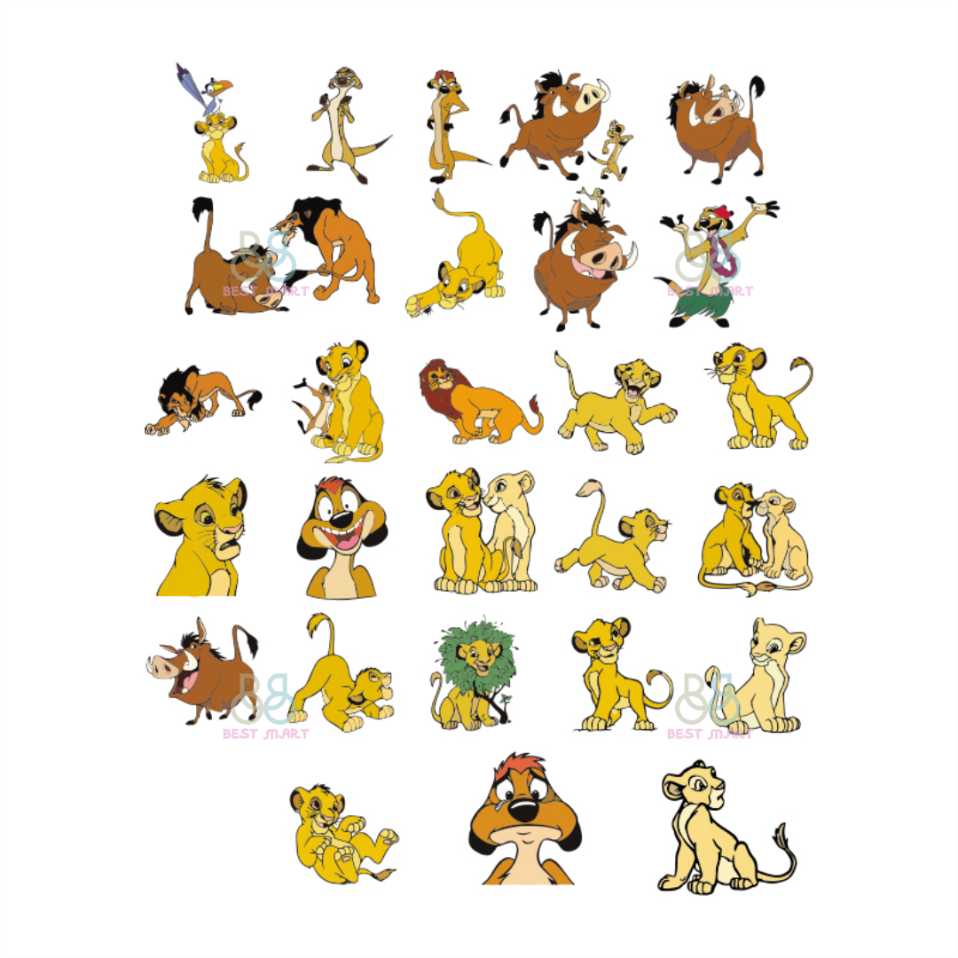 The Lion King Bundle Svg, Disney Svg, Lion King Svg, Timon S | Inspire ...