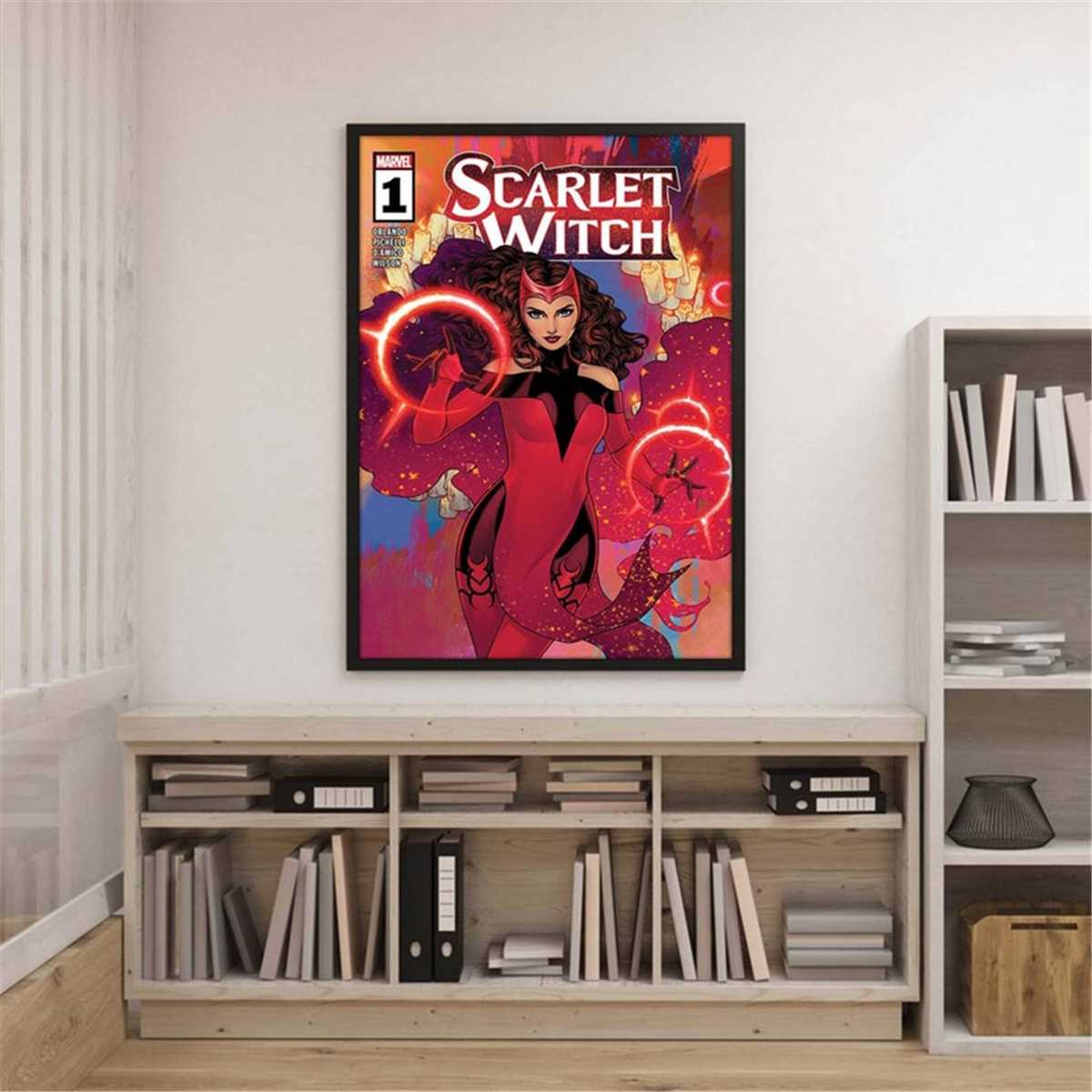 Scarlet Witch Poster Wanda Maximoff Poster Scarlet Witch Com - Inspire ...