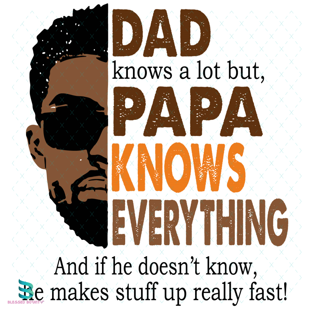 Dad Knows A Lot But Papa Knows Everything Svg, Fathers Day S - Inspire ...