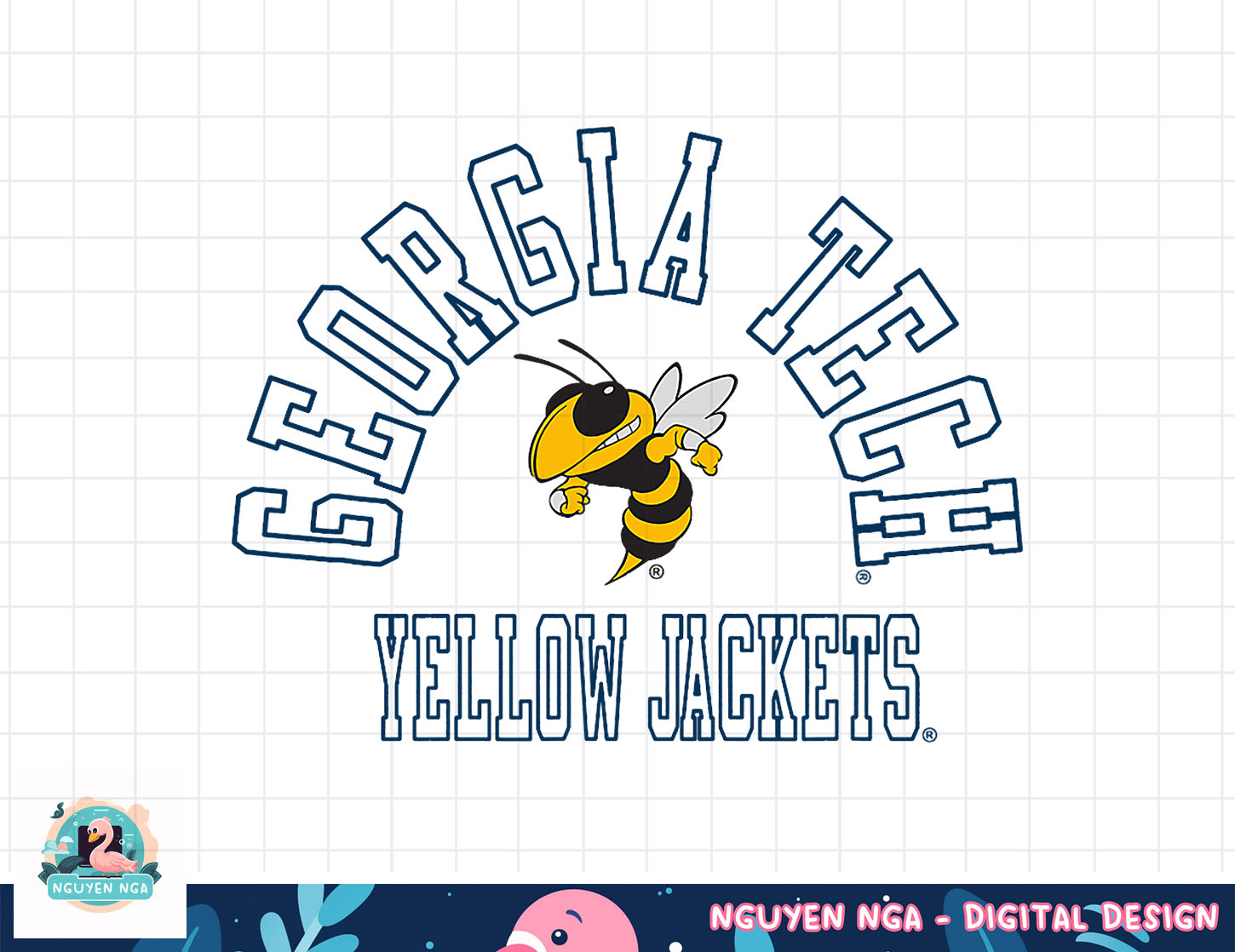 Georgia Tech Yellow Jackets Mascot Officially Licensed png, - Inspire ...