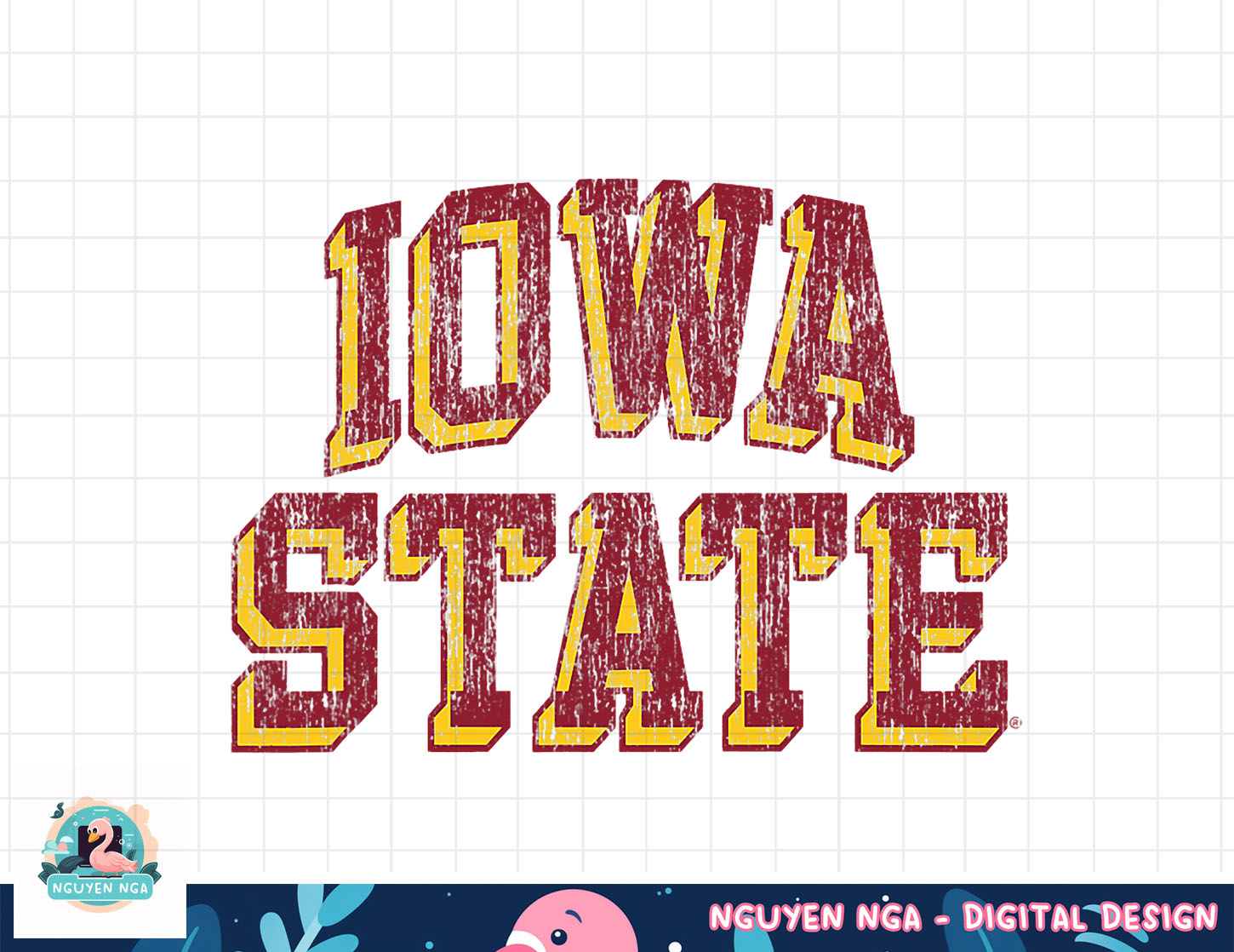 Iowa State Cyclones Retro Arch png, sublimation | Inspire Uplift
