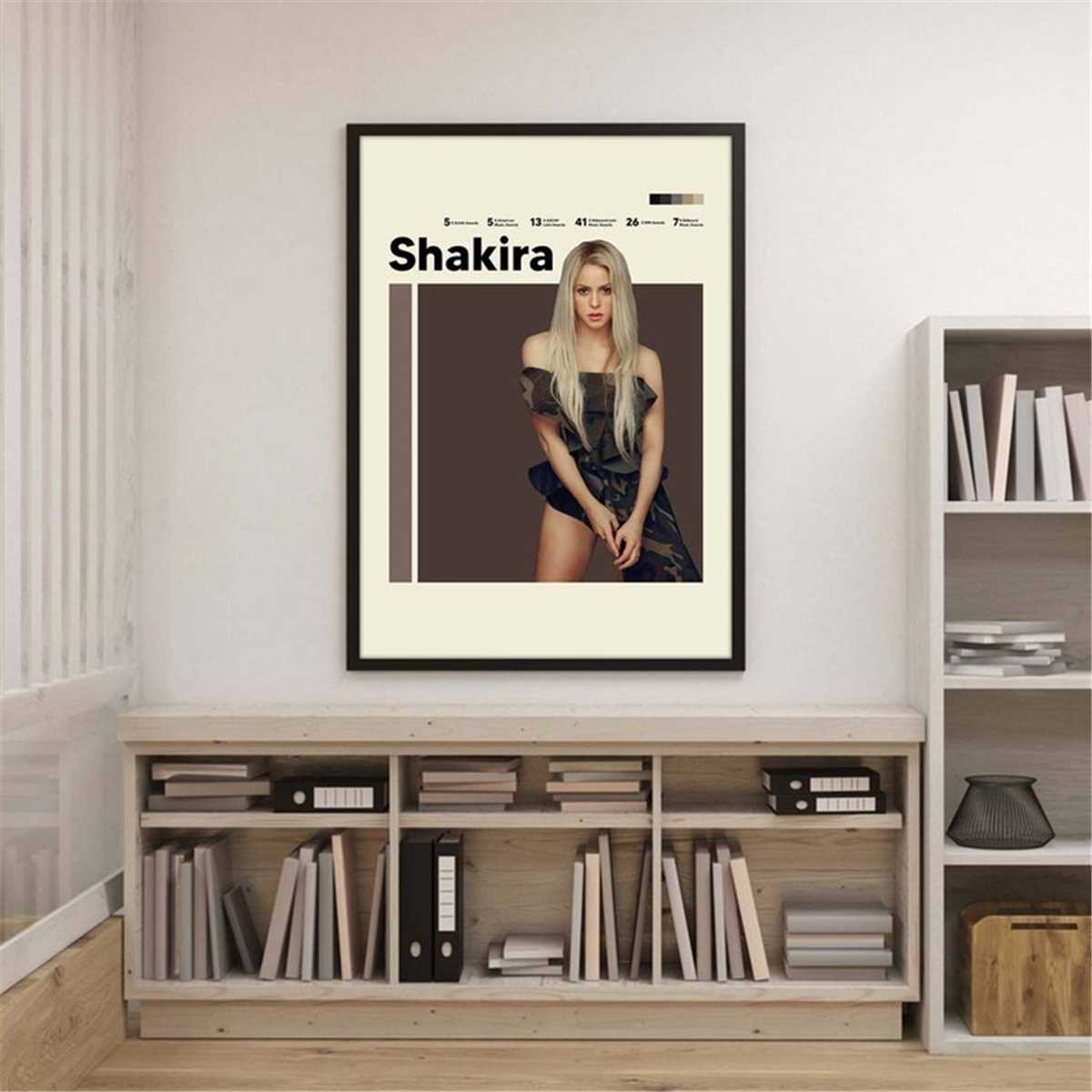 Shakira Poster Shakira Minimal Poster Shakira Singer Poster | Inspire ...
