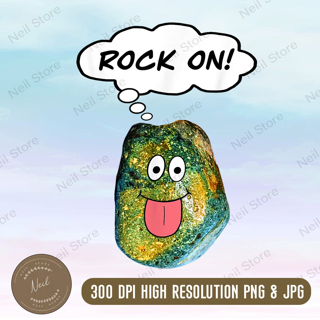 ROCK ON Funny Rockhound Geology Rockhounding Gift Png, ROCK | Inspire ...