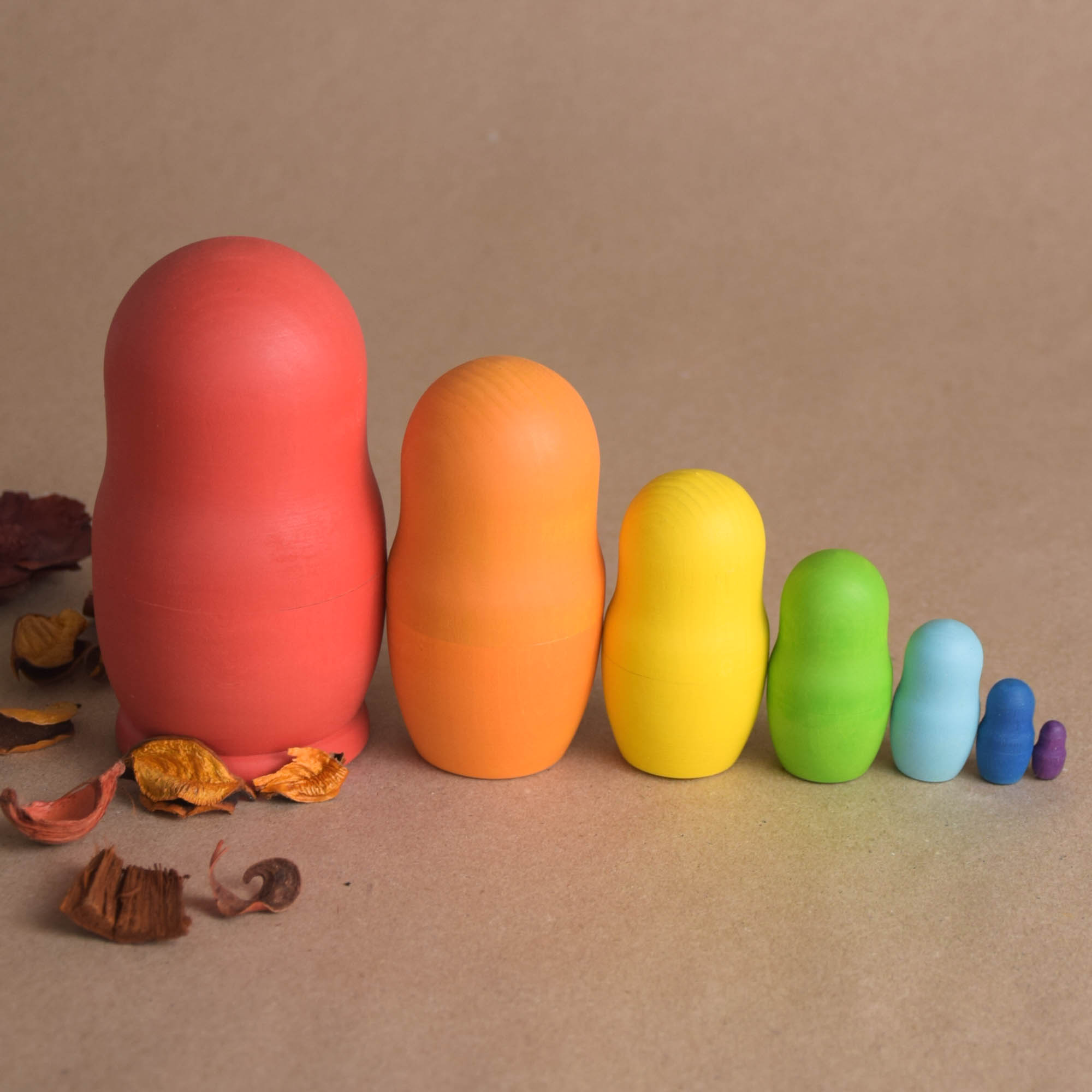 Stacking Babushka Dolls Wooden Rainbow | Inspire Uplift