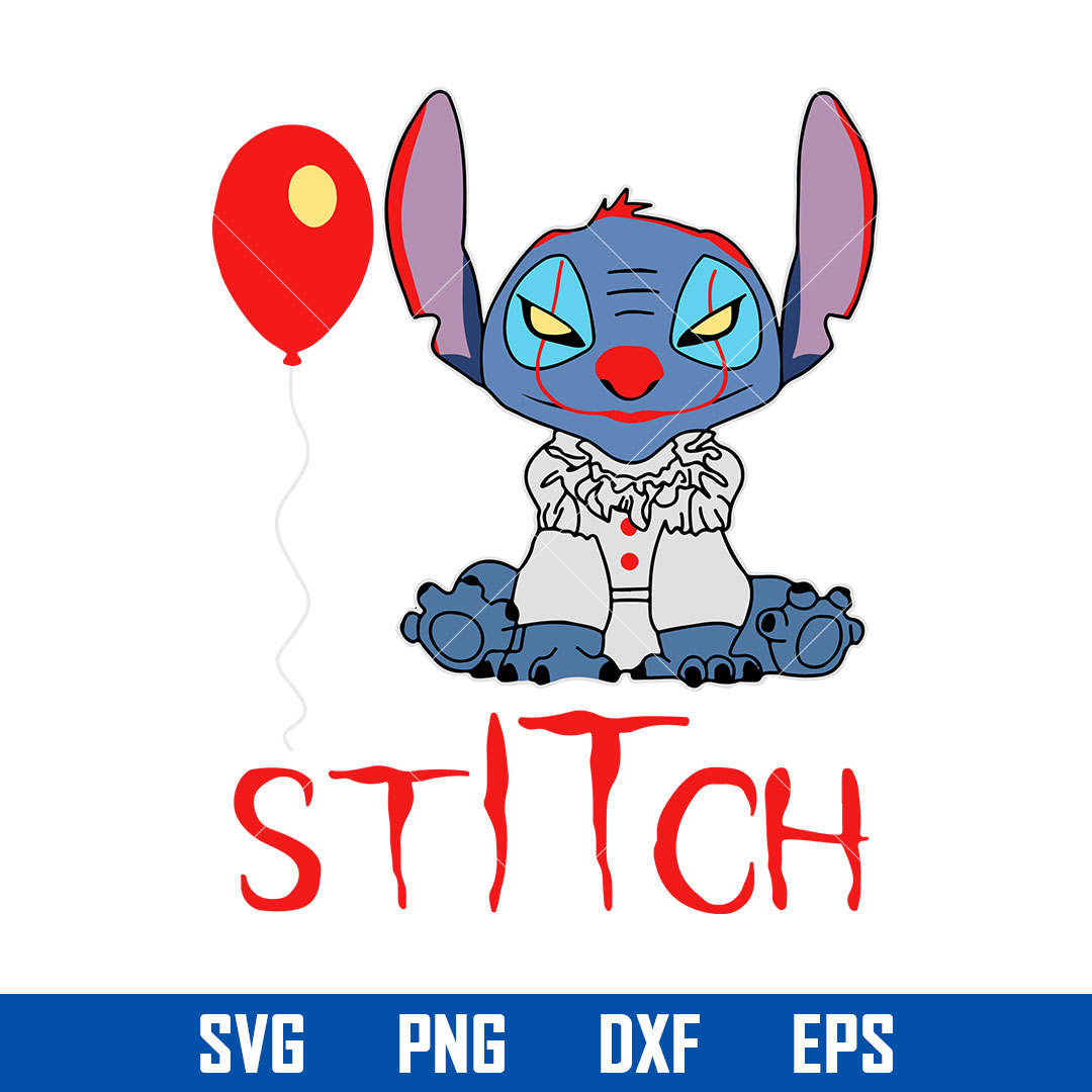 Stitch Cosplay Pennywise Svg, Stitch Svg, Halloween Svg, Png | Inspire ...