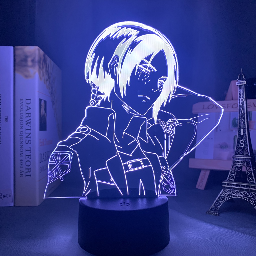 Attack on Titan Levi Ackerman Light Mikasa Anime AOT Lamp 3D - Inspire ...