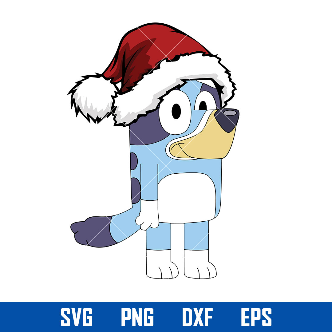 Bluey Dog Christmas Svg, Bluey Chritmas Svg, Bluey Svg, Png | Inspire ...