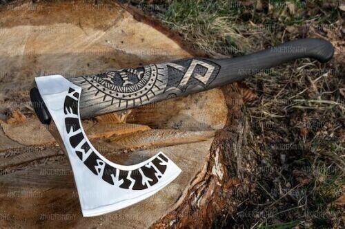 Medieval 17th Century Viking Battle Axe - Odin - Hatchet - C | Inspire ...