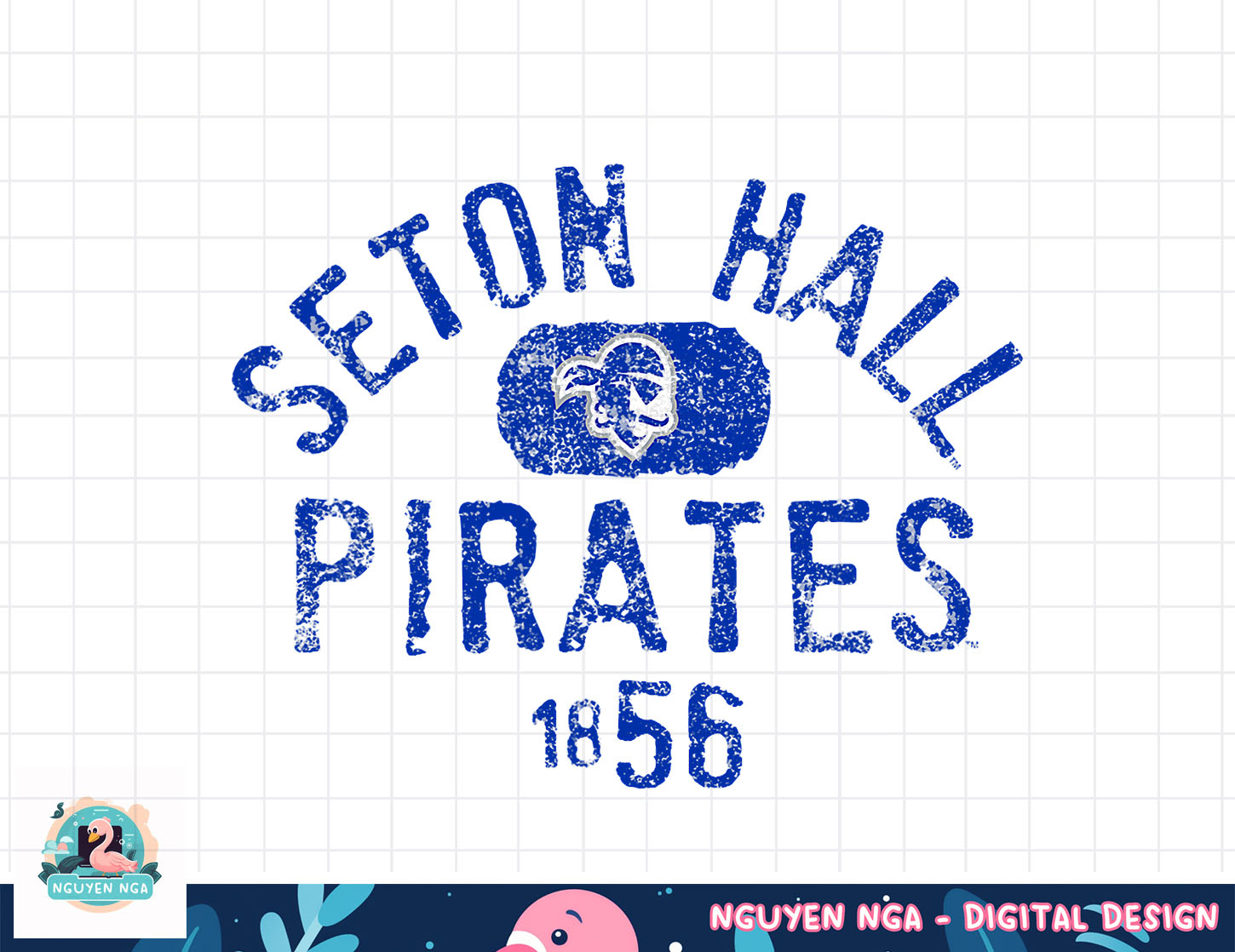 Seton Hall Pirates 1856 Vintage Logo png, sublimation | Inspire Uplift