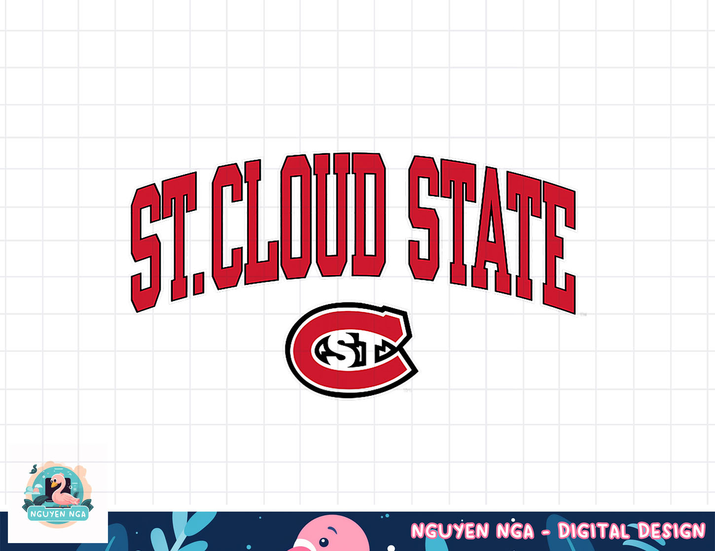 St. Cloud State Huskies Arch Over Logo Officially Licensed | Inspire Uplift