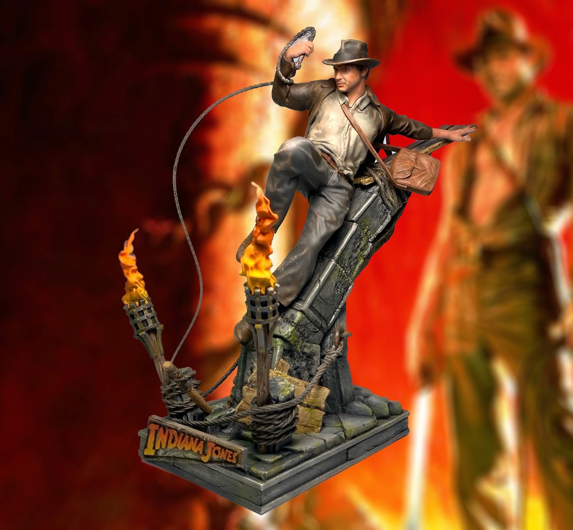 Indiana Jones 3D printed hand painted custom figure, Indian - Inspire ...