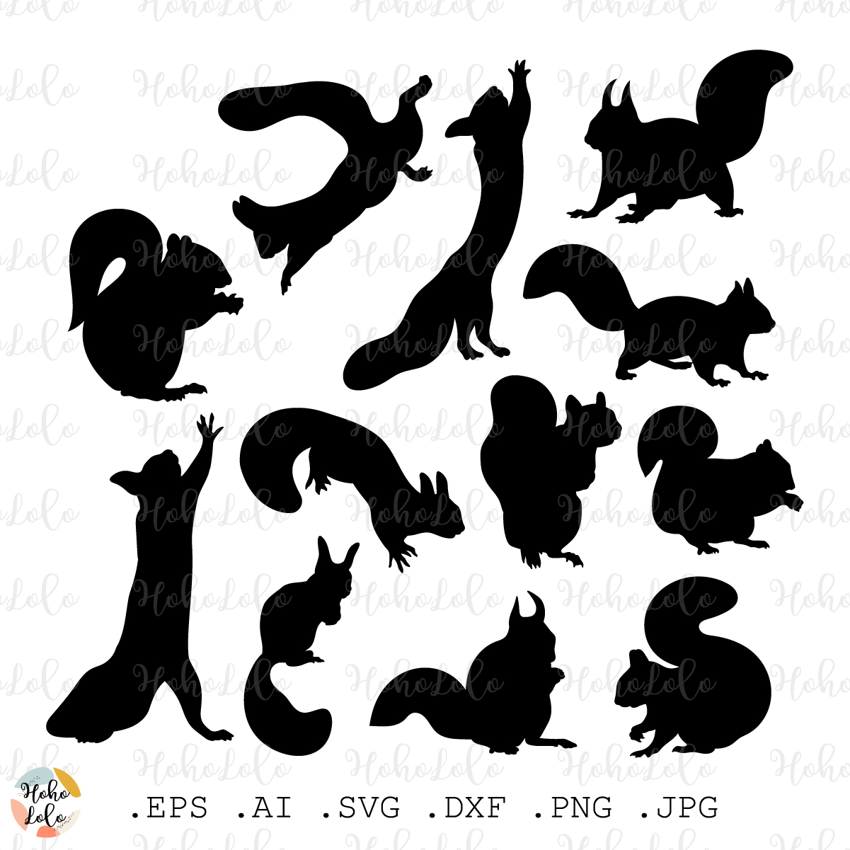 Squirrel Svg, Squirrel Silhouette, Squirrel Cricut files, St | Inspire ...