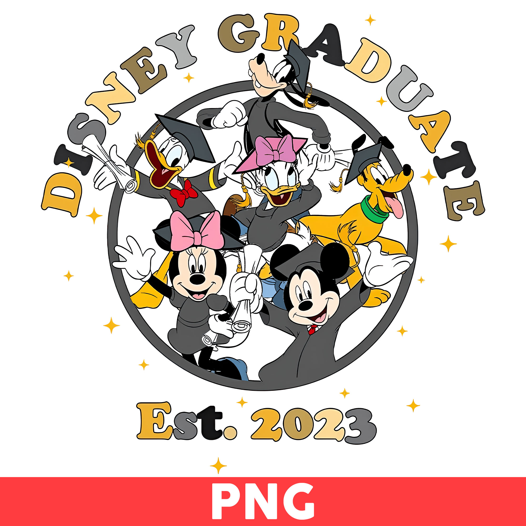 Disney Graduate 2023 Png, Mickey And Friends Png, Mickey Ret | Inspire ...