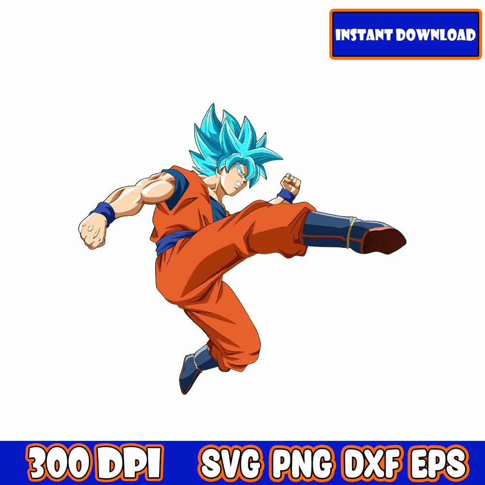 Goku Svg, Dragon Ball, Cricut Cutting File, Cartoon ClipArt, | Inspire ...