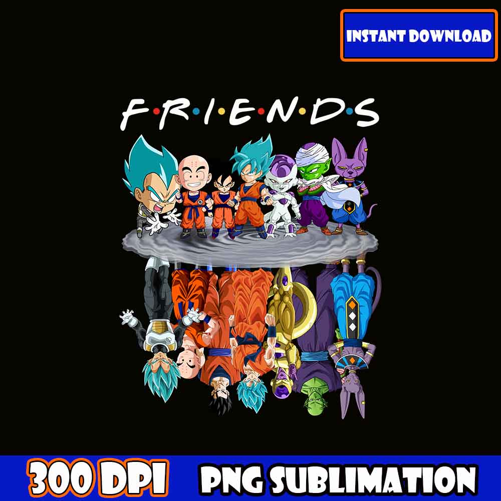 Goku-Water-Mirror-Reflection-Png, Dragon Ball, Cricut Cuttin - Inspire ...