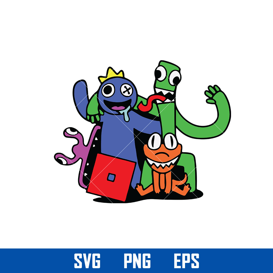 Rainbow Friends Svg, Rainbow Friends Characters Svg, Png, Ep | Inspire ...