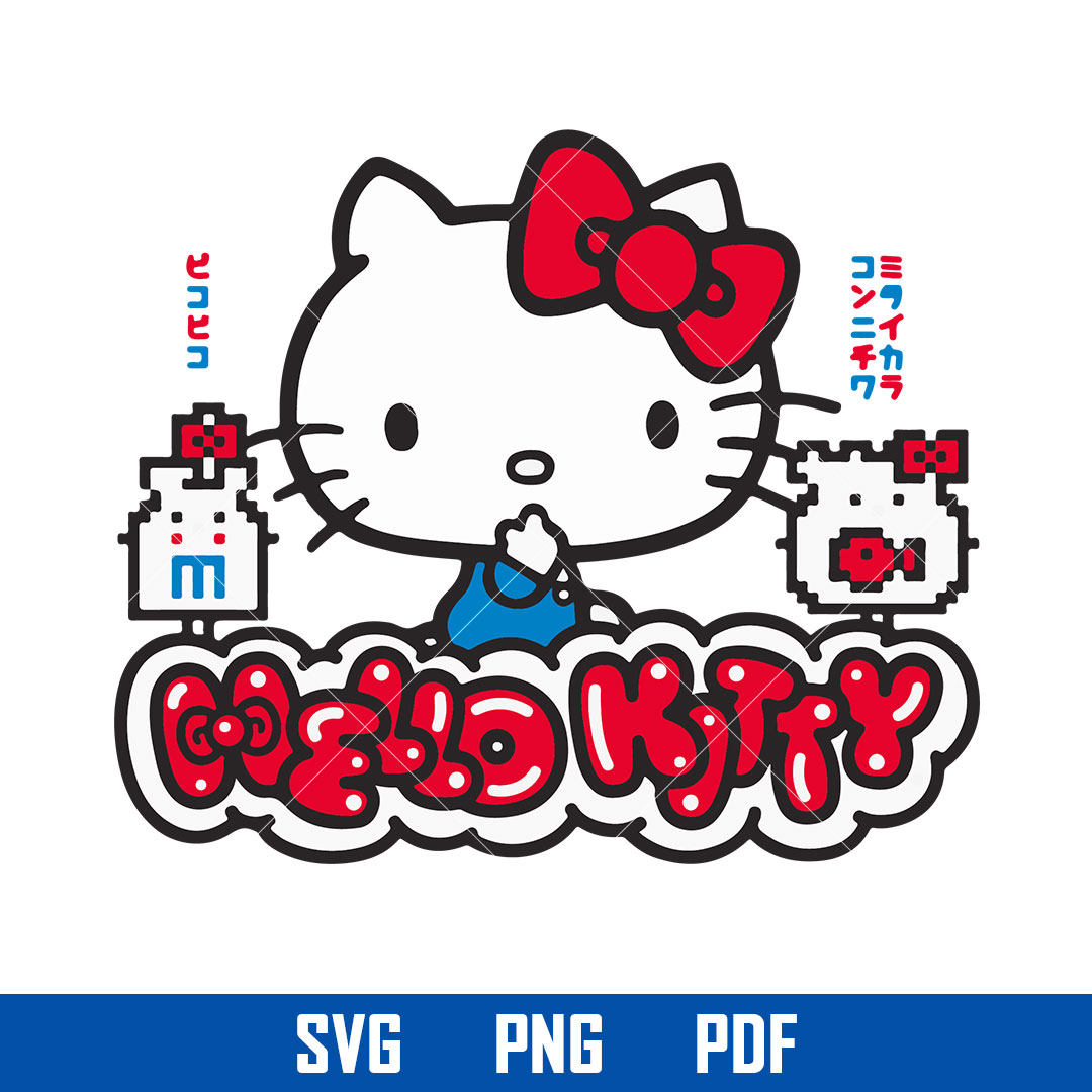 Hello Kitty Svg, Kawaii Kitty Cat Svg, Hello Kitty Cricut Sv | Inspire ...