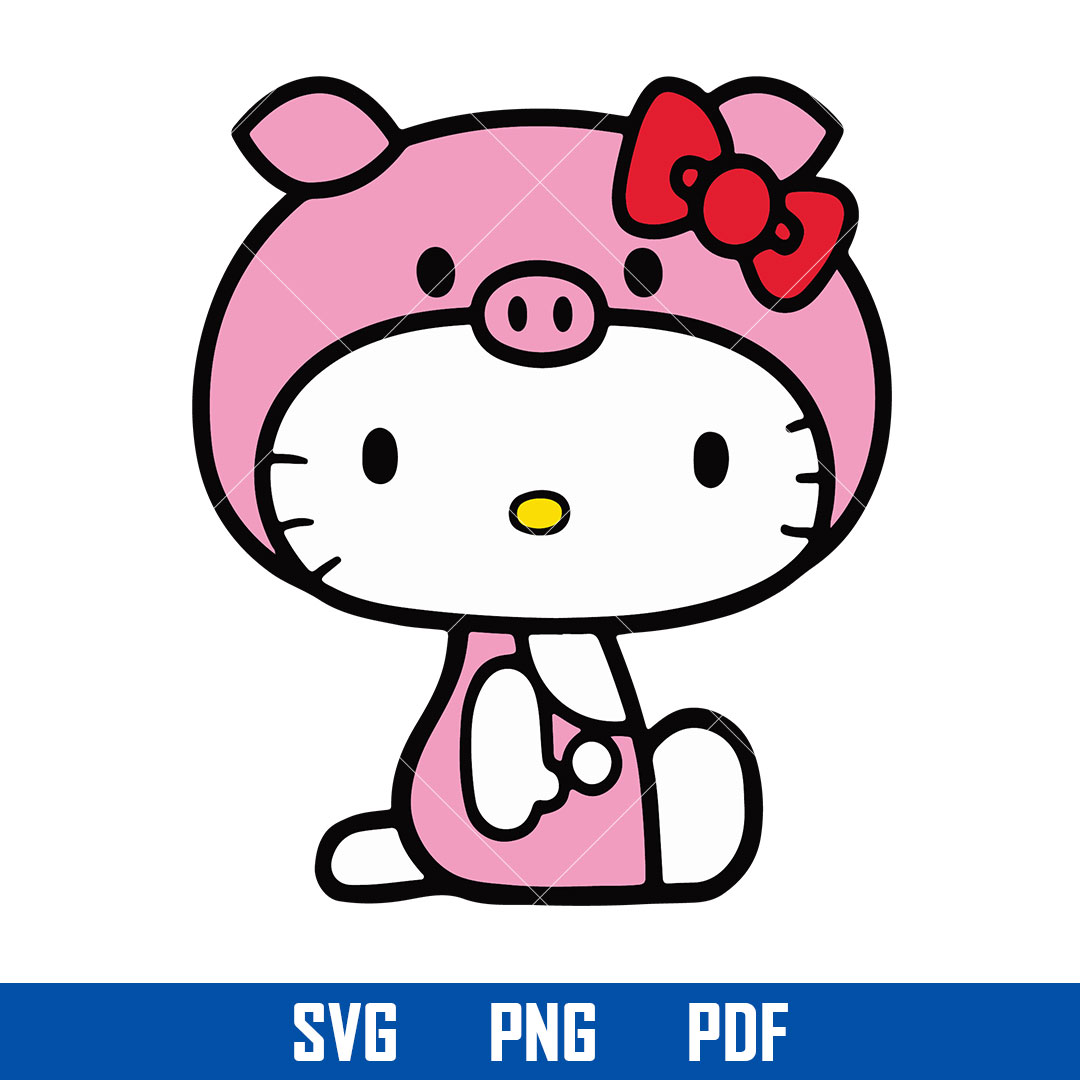 Hello Kitty Svg, Kawaii Kitty Cat Svg, Hello Kitty Cricut Sv | Inspire ...
