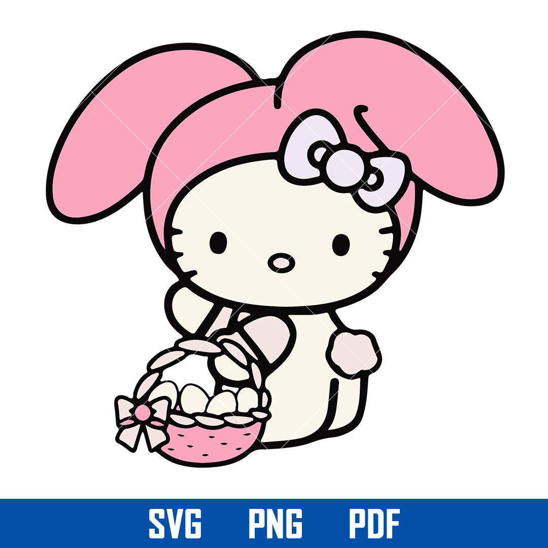 My Melody Svg, Hello Kitty Svg, Kawaii Kitty Cat Svg, Hello - Inspire ...