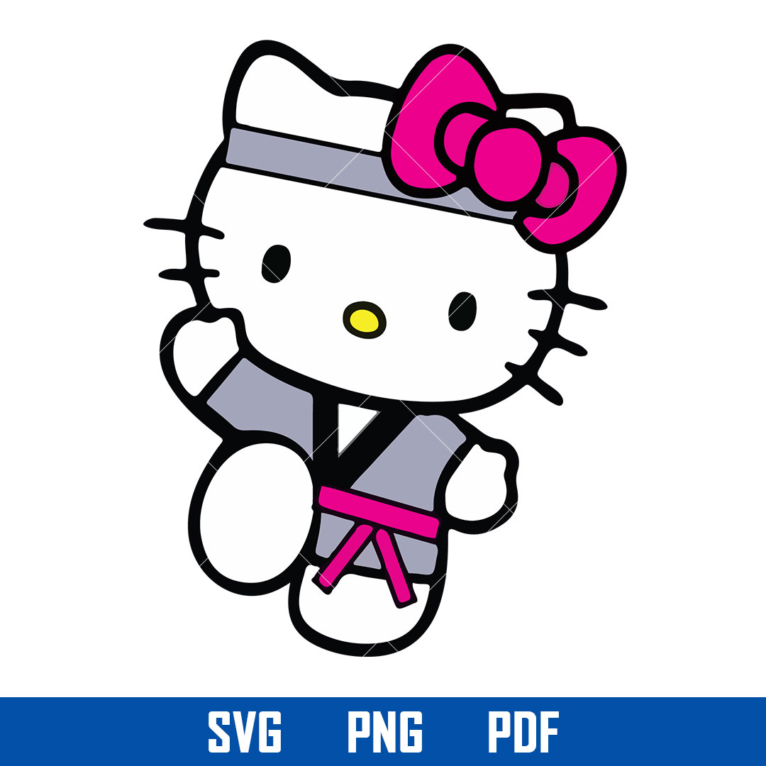 Hello Kitty Svg, Kawaii Kitty Cat Svg, Sanrio Svg, Hello Kit | Inspire ...