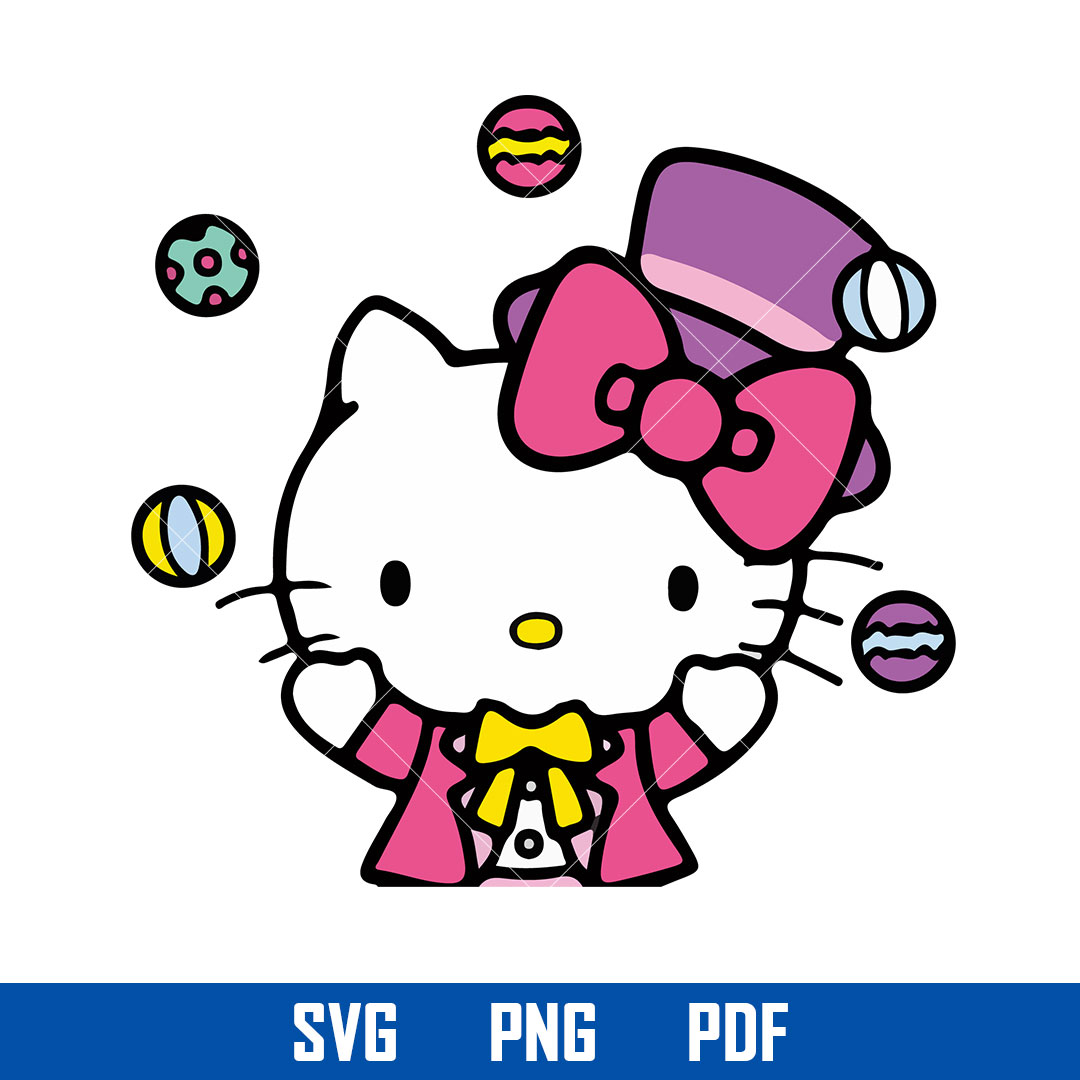 Hello Kitty Svg, Kawaii Kitty Cat Svg, Sanrio Svg, Hello Kit | Inspire ...