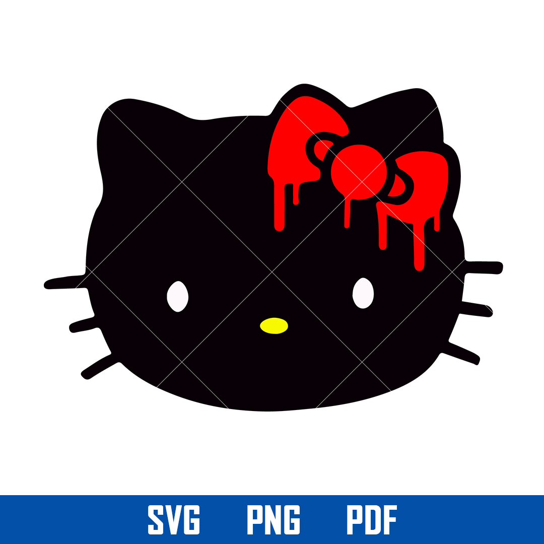 Hello Kitty Svg, Kawaii Kitty Cat Svg, Sanrio Svg, Hello Kit | Inspire ...