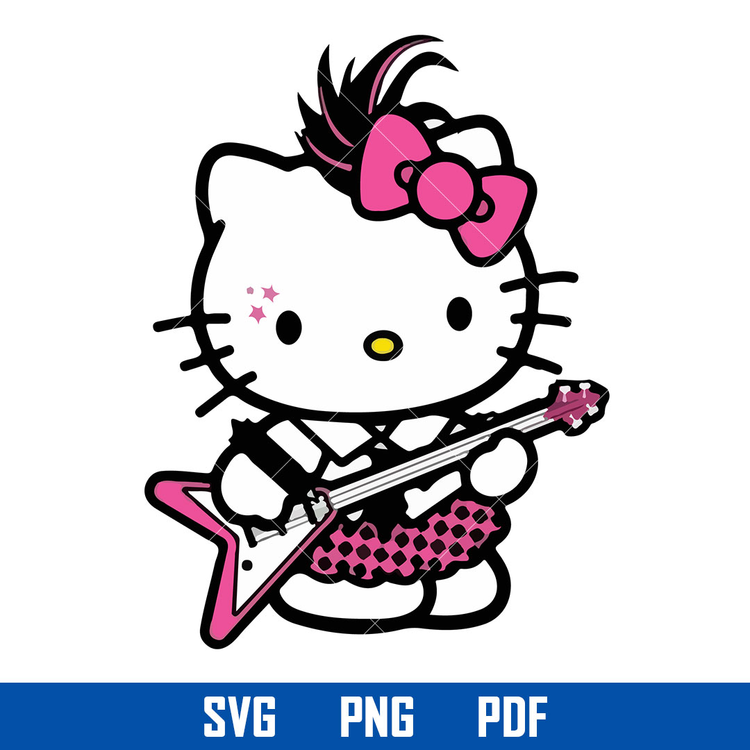 Hello Kitty Svg, Kawaii Kitty Cat Svg, Sanrio Svg, Hello Kit | Inspire ...