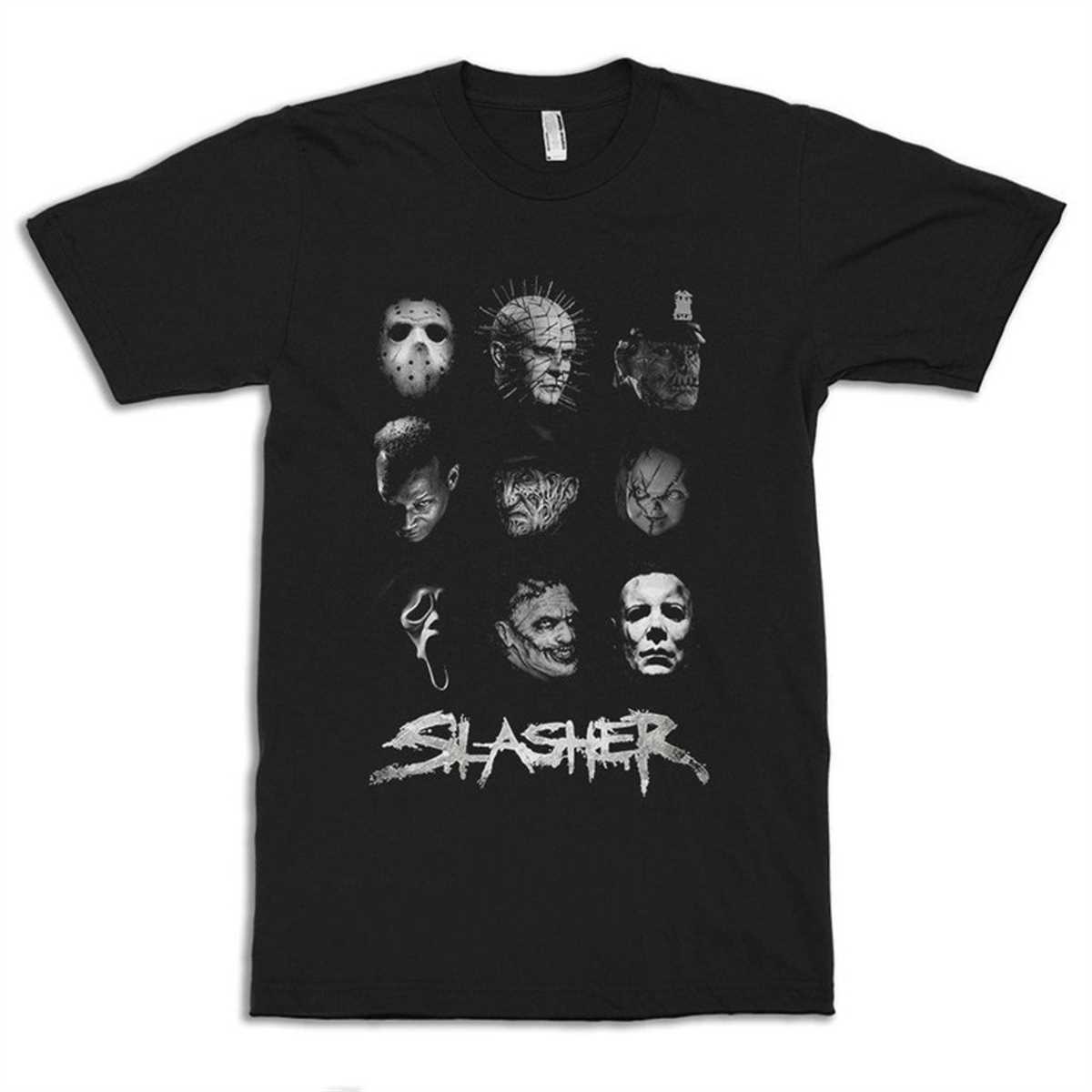 Slasher Horror T-Shirt / Jason Voorhees Pinhead Scream Chuck - Inspire ...