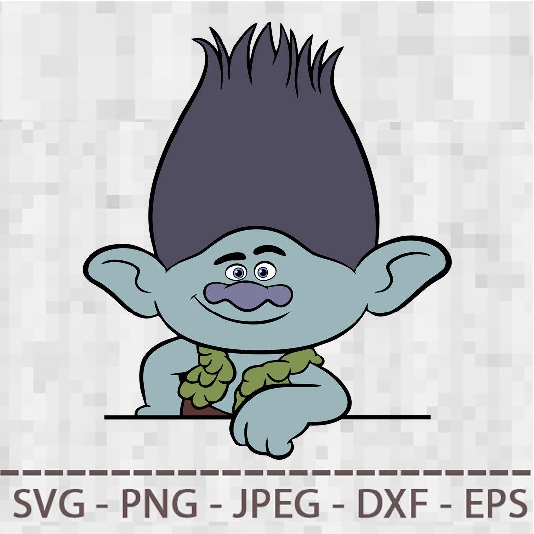 Poppy Trolls Branch SVG PNG JPEG Digital Cut Vector Files fo | Inspire ...