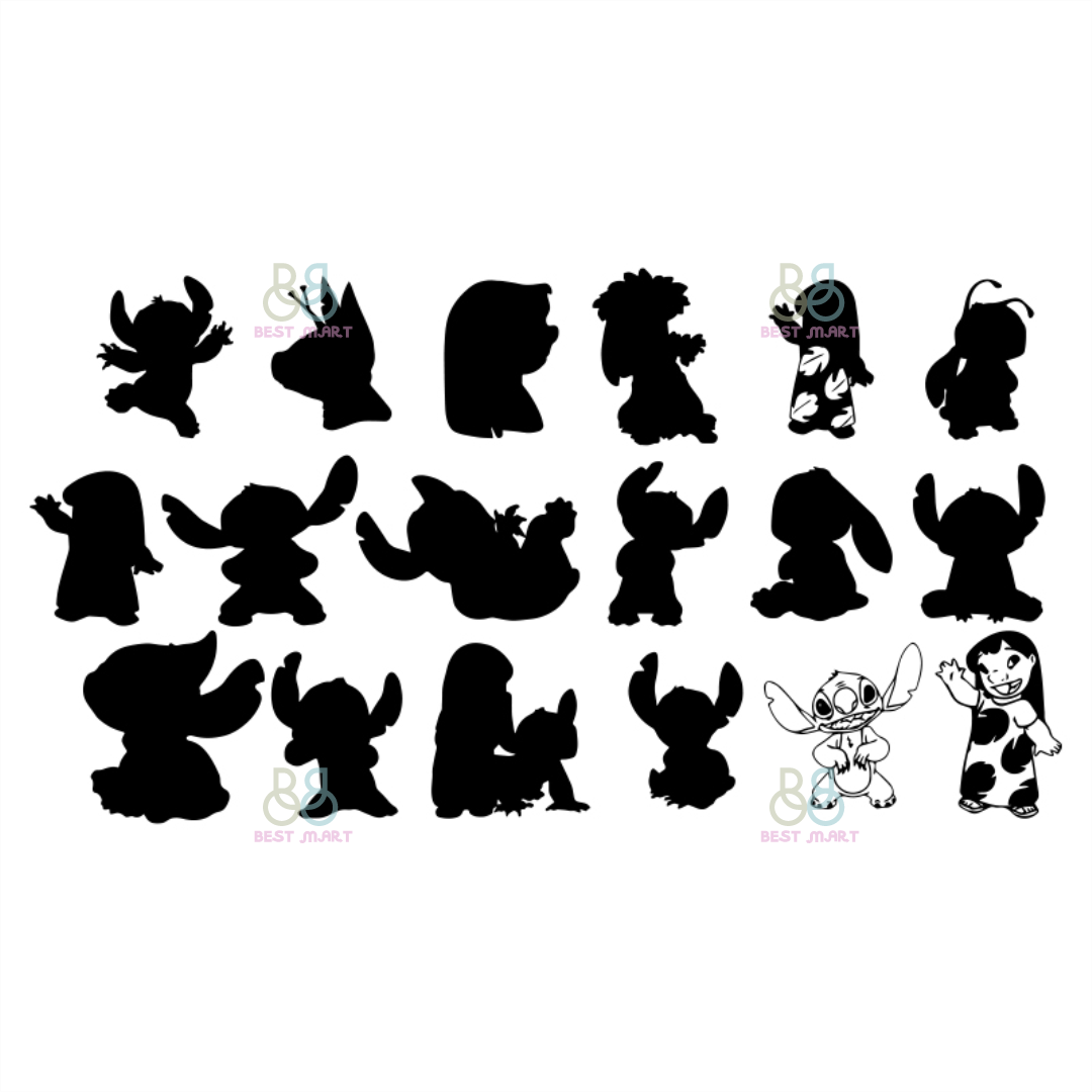 Lilo And Stitch Bundle Svg, Disney Svg, Lilo Svg, Stitch Svg | Inspire ...