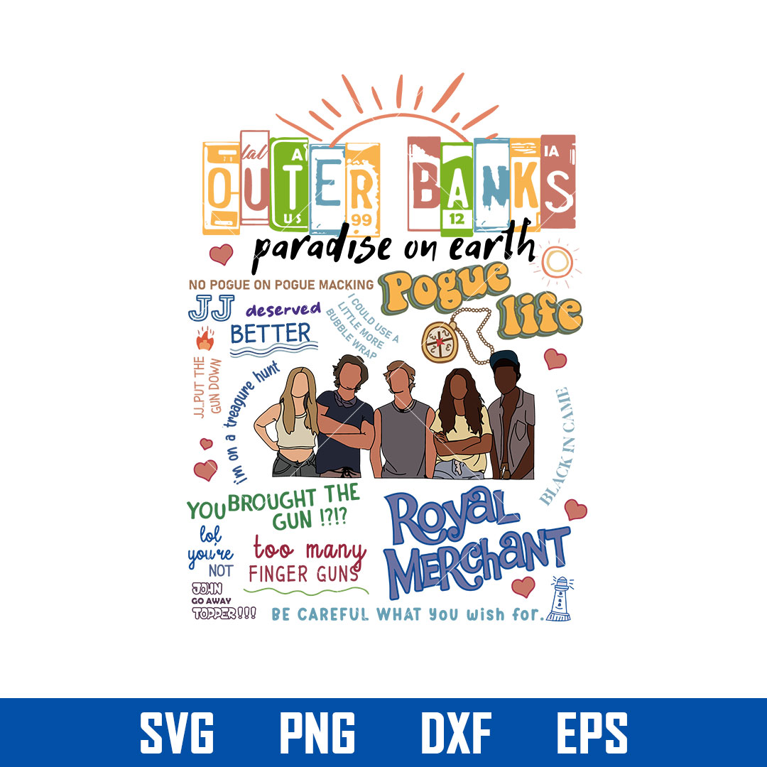 Outer Banks Paradise On Earth Svg, Pogue Life , Outer Banks | Inspire ...