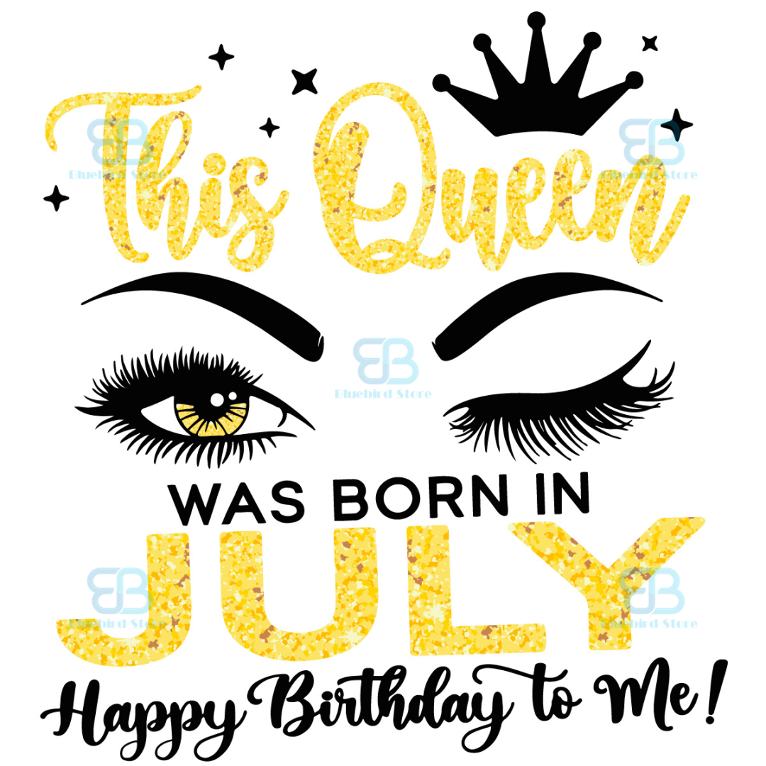 This Queen Was Born In July Svg, Birthday Svg, Birthday Quee | Inspire ...