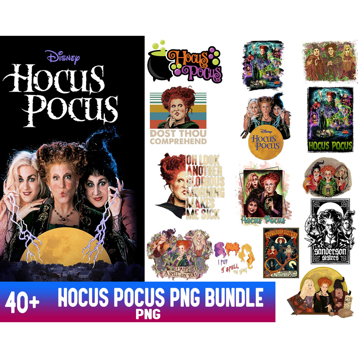 Hocus Pocus PNG Bundle, Hocus Pocus Png, Halloween Png Bundl - Inspire ...