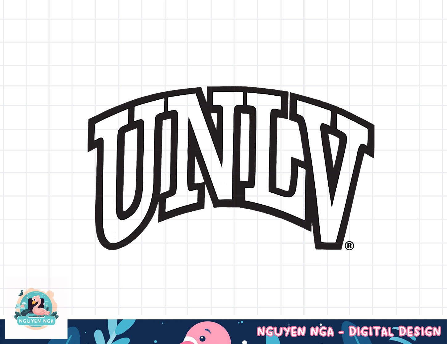 UNLV Rebels Icon Logo Officially Licensed Red png, sublimat | Inspire ...