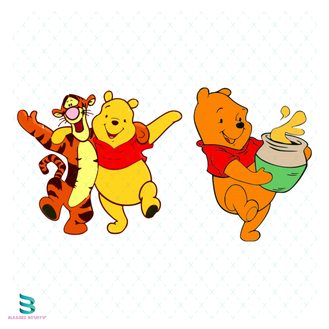 Pooh and tigger svg, Disney svg, Pooh Bear Svg, Winne The Po - Inspire ...