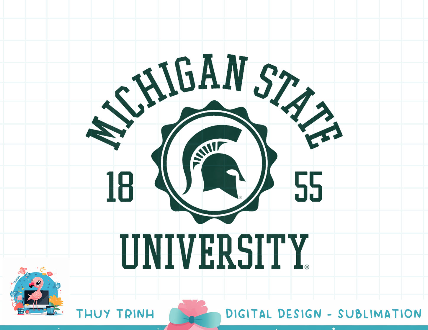 Kids Michigan State Spartans Kids Stamp 1855 Officially Lice | Inspire ...