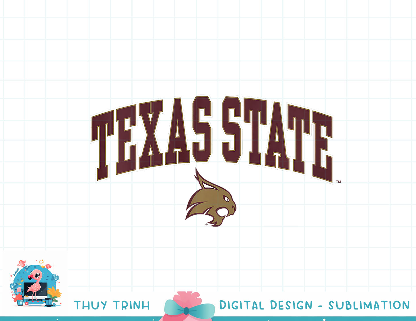 Kids Texas State Bobcats Kids Arch Over Pink Officially Lice | Inspire ...