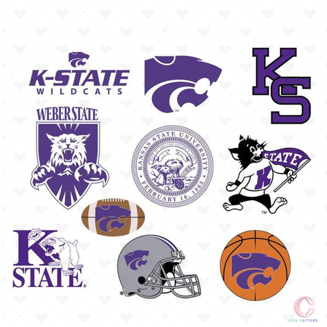 Kansas State Wildcats Bundle Svg, Sport Svg, Wildcats Logo S | Inspire ...
