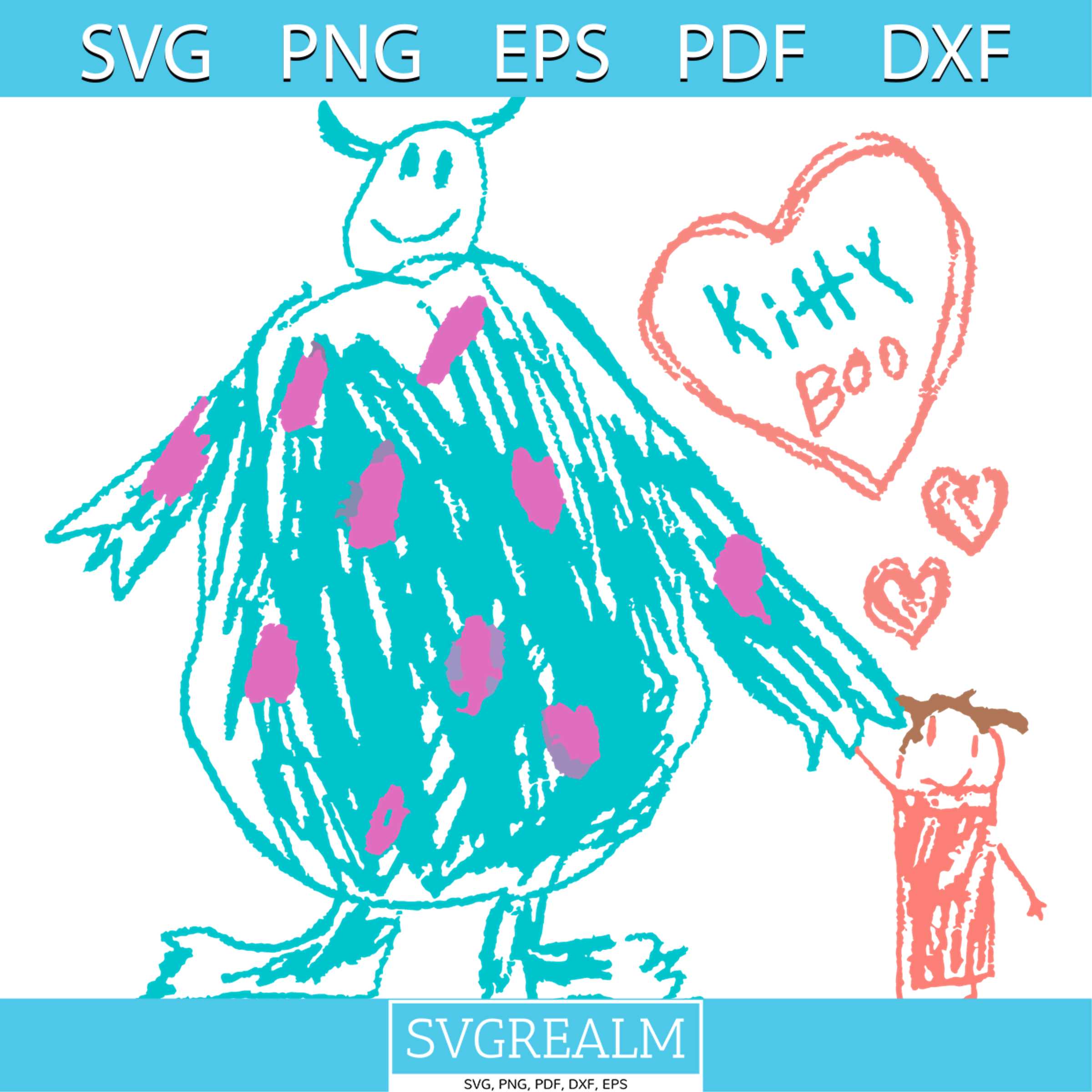 Disney And Pixars Monsters Inc Cute Sulley Kitty Svg Cutting | Inspire ...