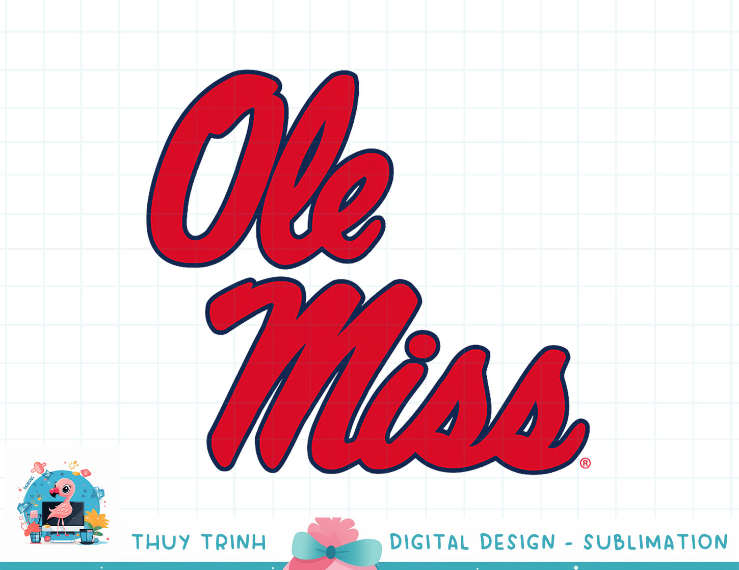 Ole Miss Logo Png University Of Mississippi "Ole Miss Navy Script"