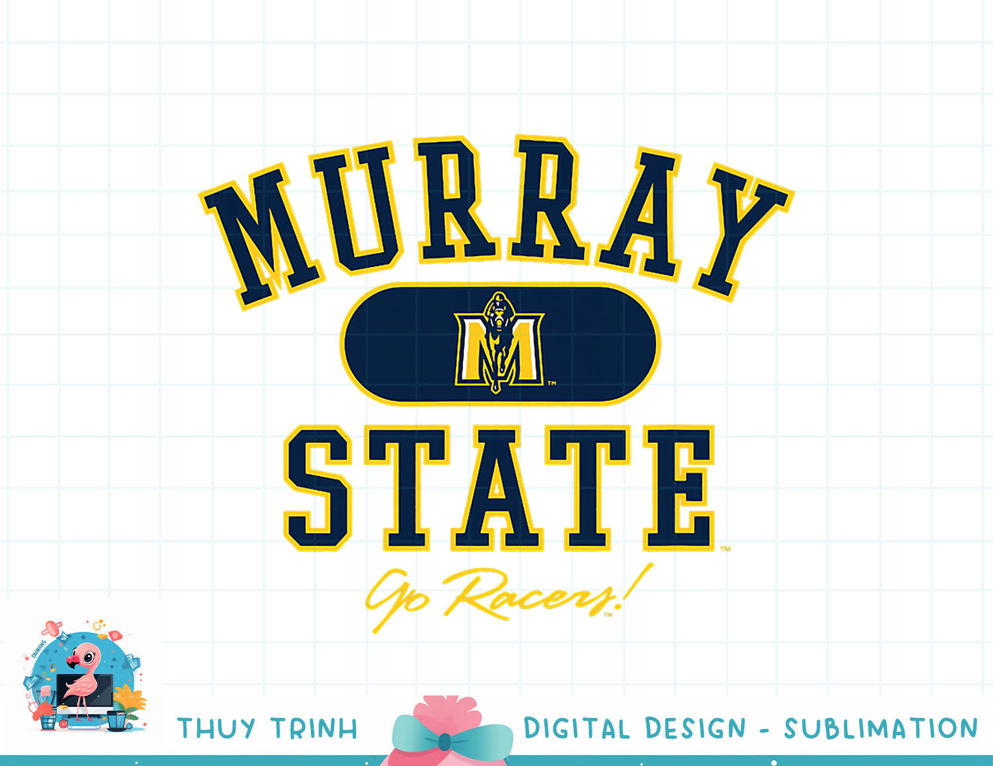 Murray State Racers Varsity Logo Officially Licensed png | Inspire Uplift