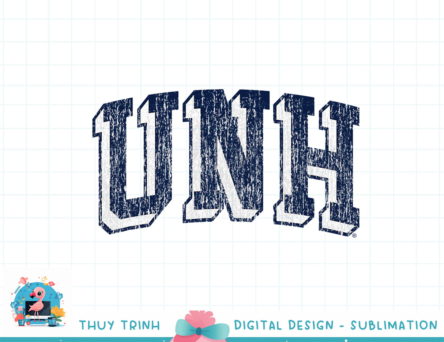 New Hampshire Wildcats Retro Arch Gray Officially Licensed p | Inspire ...